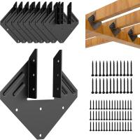 China Black Hurricane Tie Clips, Fits 2x4, 2x6 Truss to Rafter Connectors for Roof Joist Hanger Truss Timber Connectors for sale