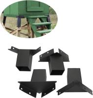 China Heavy-Duty Carbon Steel Deer Stand Bracket with Compound Angle Design and Black Powder Coated Finish for sale