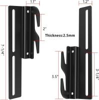 China #711 Bed Frame Bolt On to Hook On Conversion Brackets for Headboard Footboard Hook on Bed Rails Brackets for sale