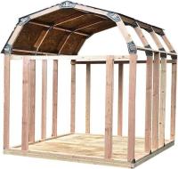 China Instant Barn-Style Shed Kit with Peak Roof – Custom DIY Storage Shed & Garage Framing System for sale