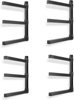 China Lumber Rack Wall-Mounted Lumber Storage Rack Heavy Duty 6-Level System Wood Storage Racks for sale