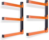 China Sturdy Garage Wall Mount Horizontal Wood Organizer Lumber Metal Racks for Indoor Outdoor Use for sale