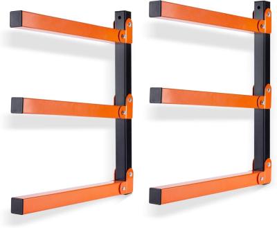 China Sturdy Garage Wall Mount Horizontal Wood Organizer Lumber Metal Racks for Indoor Outdoor Use for sale