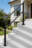 China Durable Q235B Steel Single Handrail for Indoor/Outdoor Use with Easy Assembly Stair Railing for sale