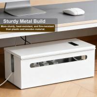 China Cable Clips Hider Box  Home Office Steel Floor Outlet Hiders Desk Cord Organizer Cover TV Wires Wire Storager for sale