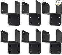 China Black Post Joist Anchor Connector Carbon Steel, Fit All 4x4, 4x6, 4x8, Joist Truss Beam Stabilization Linking Brackets for sale