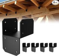 China Black Joist Anchor Connector, Post Caps Tie Bracket for 4