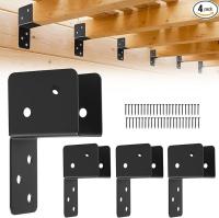 China Post Caps Tie Bracket, Black Joist Anchor Connector for 2x4,2x6 Post,14 Gauge Joist Hanger Brackets,Roof Tie Header Hanger for Supporting Beams Rafters for sale