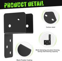China Post Caps Tie Bracket, Black Joist Anchor Connector for 2x4,2x6 Post,14 Gauge Joist Hanger Brackets,Roof Tie Header Hanger for Supporting Beams Rafters for sale