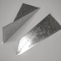 China Heavy Duty Galvanized Steel Angle Bracket 90° Reinforced L-Shape Timber Connector with Multi-Hole Design for sale