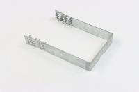 China Galvanized Steel Truss Nail Plate, U-Shaped Timber Connector Bracket for Roof Truss & Wooden Framing for sale