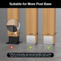 China No Dig Square Bracket 6x6 Bolt Down Wood Post Anchor Fence & Mailbox Anchor for sale