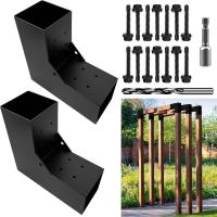 China L-Shaped Pergola Brackets 2-Way Angle Corner Bracket for 4