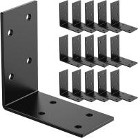 China Strong Wide Corner Braces, Industrial L Shape Angle Brackets, 90 Degree Metal Shelf Support Brackets for sale