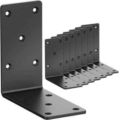 China L Brackets Heavy Duty, Galvanized Corner Brace for Wood, 90 Degree Angle Bracket for Floating Shelves, Wood Beams for sale