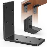 China L Brackets Heavy Duty, Galvanized Corner Brace for Wood, 90 Degree Angle Bracket for Floating Shelves, Wood Beams for sale