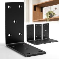China Heavy Duty Steel Ll Right Angle Bracket, 6x6 Steel Corner Brackets for Wood Shelves for sale
