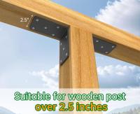 China Heavy Duty Steel Ll Right Angle Bracket, 6x6 Steel Corner Brackets for Wood Shelves for sale