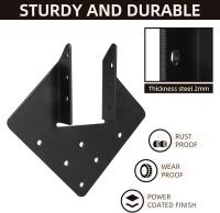 China Black Hurricane Tie, Joist Hangers, Fit 2x4,2x6 Truss to Rafter Connector for Roof Truss Timber, Hurricane Truss Hangers, Rafter Brackets,Hurricane Clips for sale