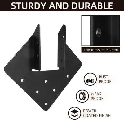 China Black Hurricane Tie, Joist Hangers, Fit 2x4,2x6 Truss to Rafter Connector for Roof Truss Timber, Hurricane Truss Hangers, Rafter Brackets,Hurricane Clips for sale