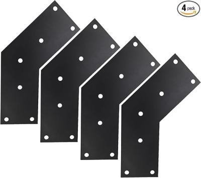 China 4 PCS 135 Degree Carbon Steel Flat Brackets, 9