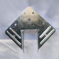 China DX51D-Z275 Galvanized Steel Hurricane Clip 1.2mm Thickness Roof Hurricane Bracket 135*135*40mm Wind Resistant Roof Clamp for sale