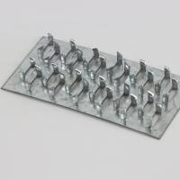 China DX51D-Z275 Galvanized Steel Gang Nail Plate 1mm Thick with 8mm Tooth Depth for Structural Truss Connection for sale