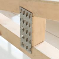 China DX51D-Z275 Galvanized Steel Gang Nail Plate 1mm Thick with 8mm Tooth Depth for Structural Truss Connection for sale