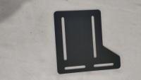 China Heavy Duty Q235 Carbon Steel Headboard Hook Plate with 2.5mm Thick Slotted Adjustable Holes Bed Frame Connector Bracket for sale