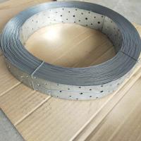 China Hot Dip Galvanized Perforated Strapping Band 30 Meters per Roll for Prefabricated House Reinforcement for sale