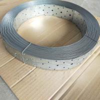 China Hot Dip Galvanized Perforated Strapping Band 30 Meters per Roll for Prefabricated House Reinforcement for sale