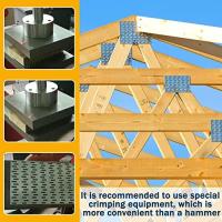 China 2''L x 4''W Galvanized Steel Truss Mending Plate with Pronged Nail Teeth for Roofing and Timber Connector for sale