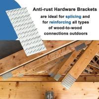 China 2''L x 4''W Galvanized Steel Truss Mending Plate with Pronged Nail Teeth for Roofing and Timber Connector for sale