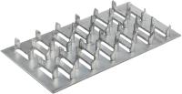 China Galvanized Steel Truss Mending Plate with Pronged Nail Teeth for Wood Connector 2''L x 4''W for sale