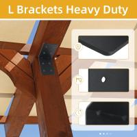 China Heavy Duty Carbon Steel Corner Bracket with 3mm Thickness for Sturdy Right Angle Support for sale