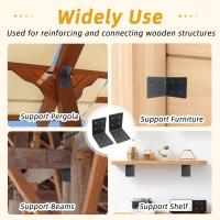 China Heavy Duty Carbon Steel Corner Bracket with 3mm Thickness for Sturdy Right Angle Support for sale