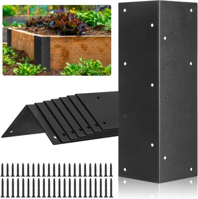 China Metal Raised Garden Bed Corner Brackets with Wood Screws for 20