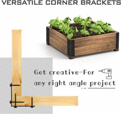 China Metal Corner Brackets for Raised Garden Beds Planter Boxes Flower Beds and Outdoor Furniture for sale