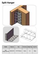 China Split Hanger Suitable for various widths of timber beam for sale