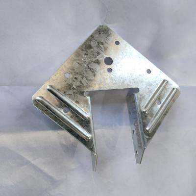 China Z275 Galvanized Steel Hurricane Tie for Anti-Hurricane Reinforcement with Pre-Punched Holes Gable Roof Connector for sale