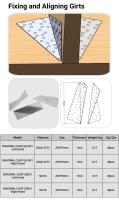 China Z275 Galvanized Steel and SS316 Stainless Steel Diagonal Cleat Girt Bracket for Left & Right Hand Timber Frame Fixing for sale
