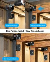 China Shipping Container Brackets, Heavy Duty Stud Framing Kit for 2x4 2x6 Lumber | Interior Container Framing Support, Heavy Duty Steel Brackets for Insulation, Walls, Ceilings and DIY Conversion Projects for sale