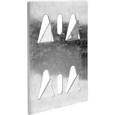 China Galvanized Steel Surface Mount Impaler with 4 Prong Angled Design for Corrosion Resistant Acoustic Panel Mounting for sale