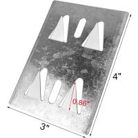 China Galvanized Steel Surface Mount Impaler with 4 Prong Angled Design for Corrosion Resistant Acoustic Panel Mounting for sale