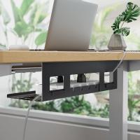 China Cable Management Under Desk Easy under-table mounting cables organizer for clean tidy office home workspace for sale