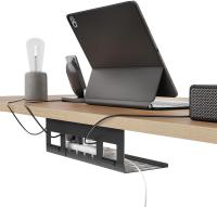 China Cable Management Under Desk Easy under-table mounting cables organizer for clean tidy office home workspace for sale