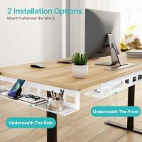 China Under Desk Cable Management Tray Wire Cord Organizer for Standing Desk or Table Power Strip Holder for sale