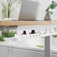 China Under Desk Cable Management Tray Wire Cord Organizer for Standing Desk or Table Power Strip Holder for sale