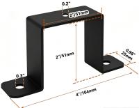 China 51x51mm Post Anchor Bracket with 2mm Thickness and Hot Dip Galvanized Finish for 2x2 Square Wood Posts for sale