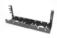 China 295-550mm Adjustable Under Desk Cable Management Tray in Q235B Steel with 22lb Load Capacity, Retractable Wire Organizer for sale